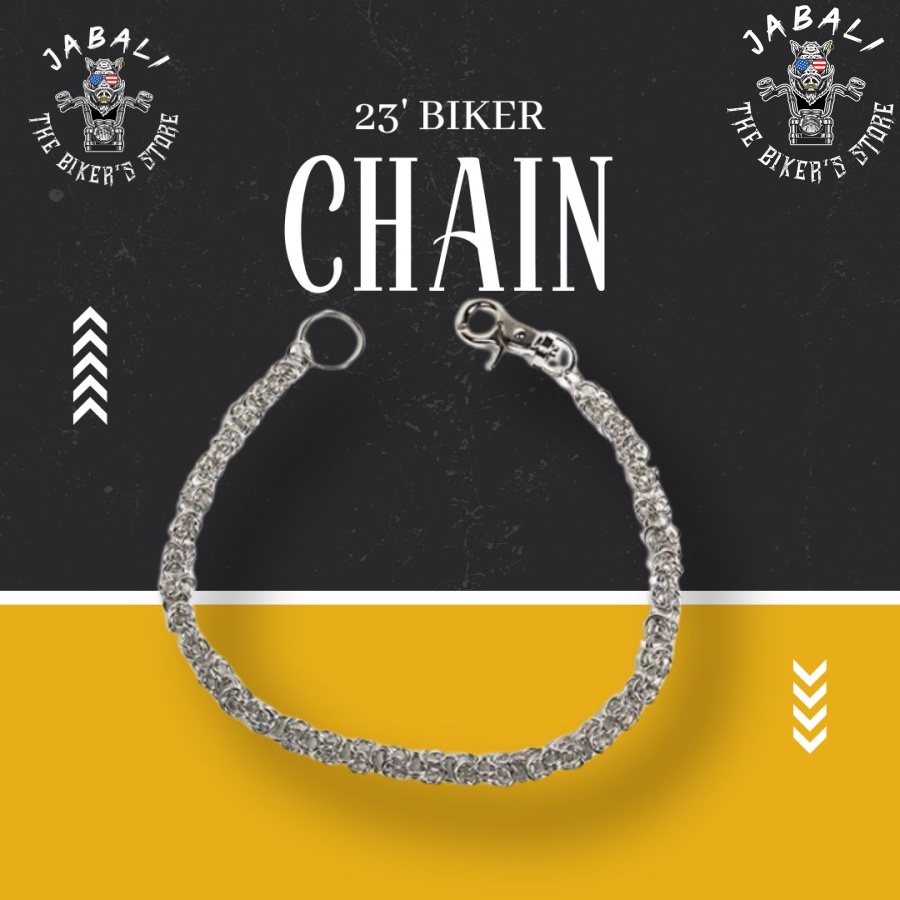 23" Biker Chain: Unleash Your Inner Rebel with Bold Style